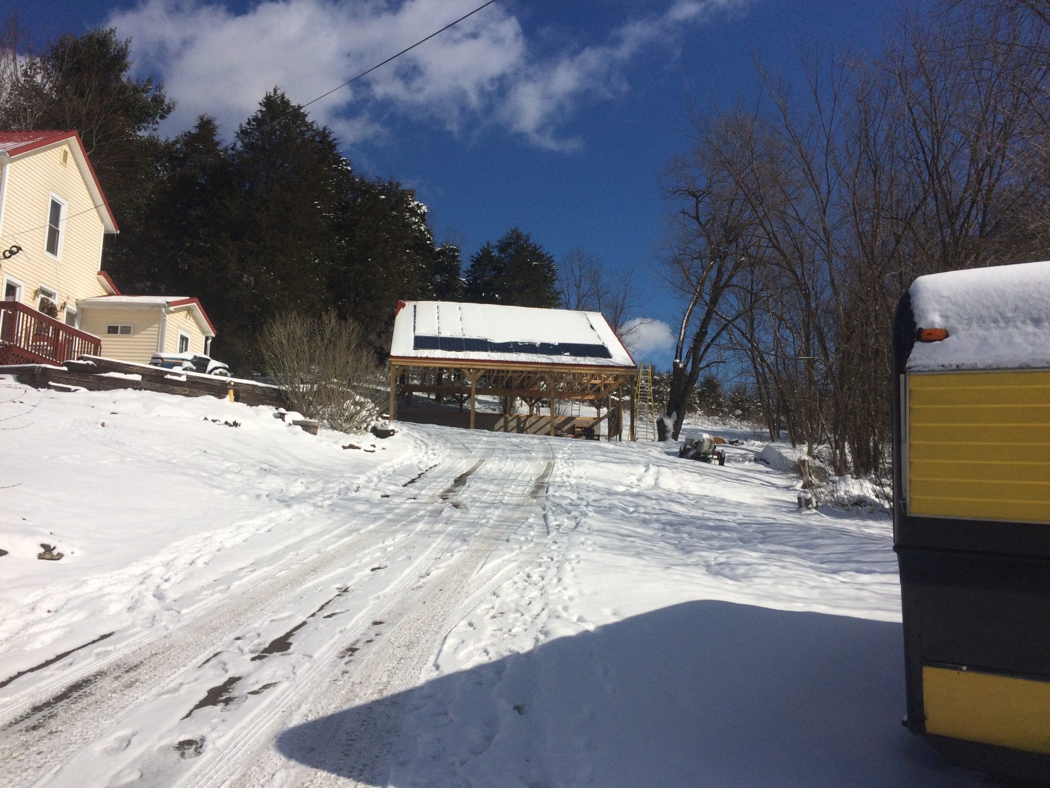 Snowfall and Solar Systems - Kokosing Solar